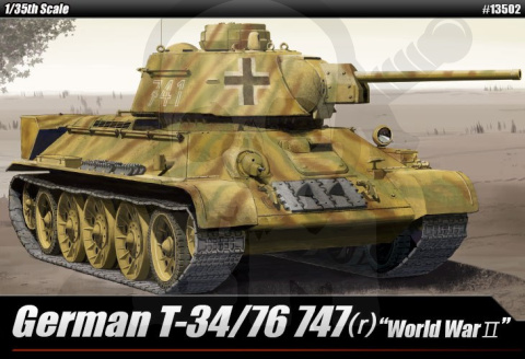 Battle-Models > Academy 13502 German T-34/76747 (r) 1:35